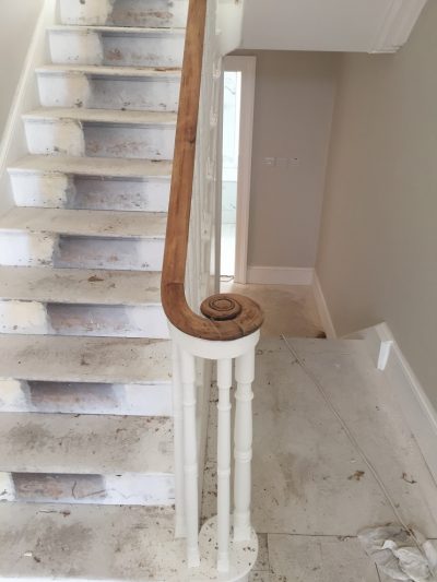 Restoring the handrail and staircase in a period home - Impressions.ie ...